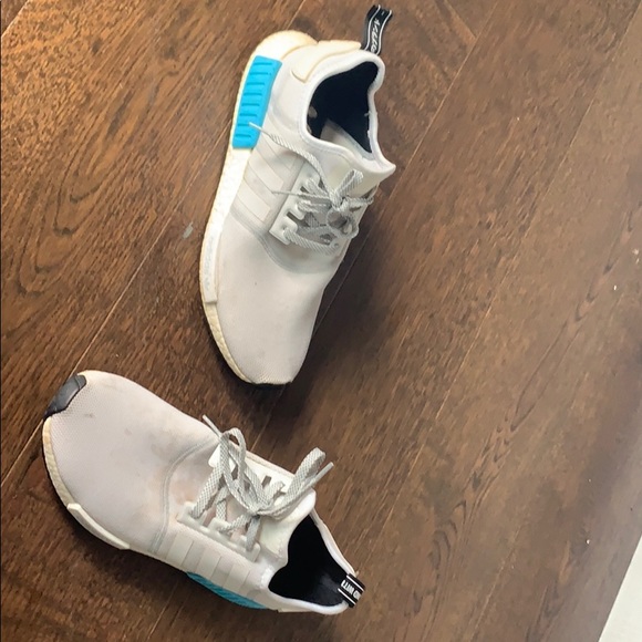 adidas | Shoes | Adidas Nmd Light Grey And Baby Blue Mens Sz 25 | Poshmark